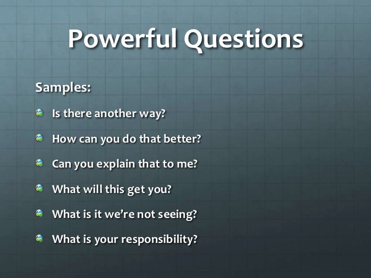 Powerful questions coaching dojo