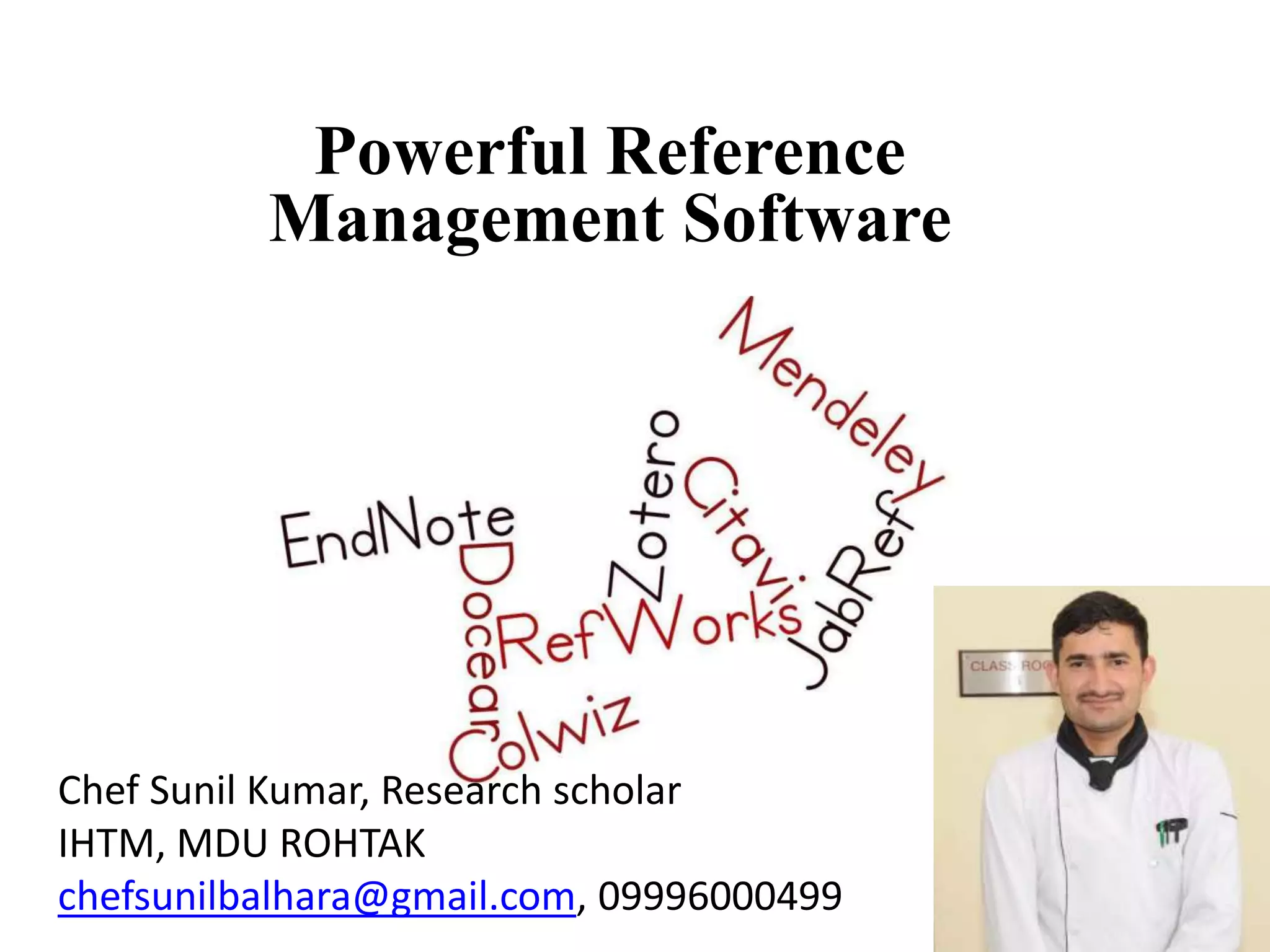 Powerful reference management software | PPTX | Browsers | Computer ...