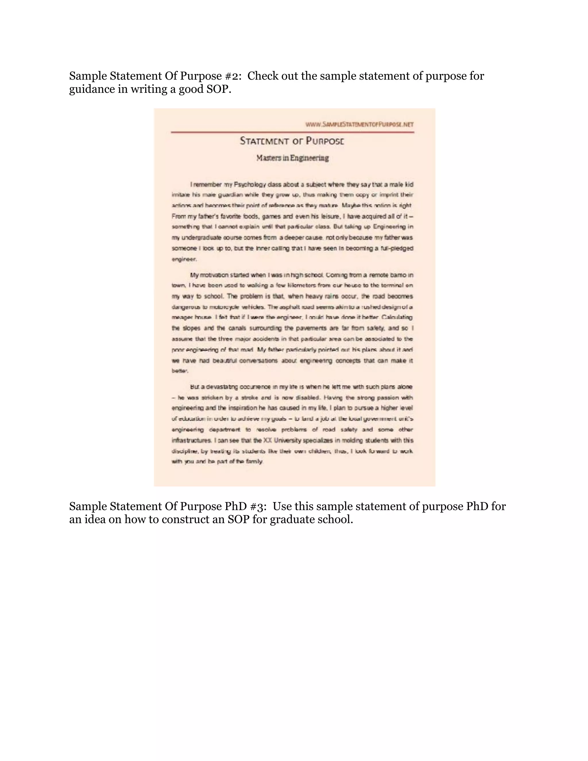 Statement of Purpose Sample: Your Complete Guide to an Awesome SOP | PDF