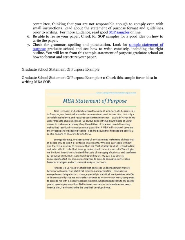 Statement of Purpose Sample: Your Complete Guide to an Awesome SOP ...