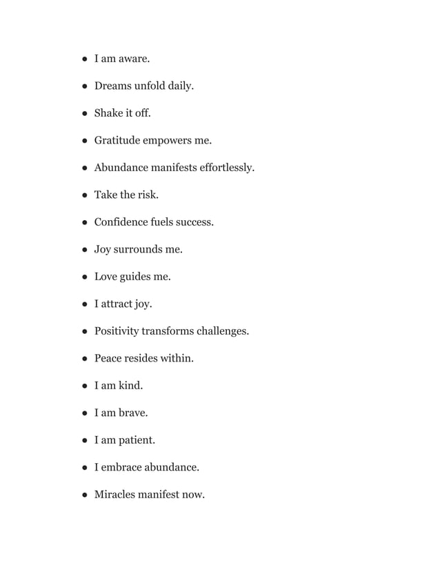 Powerful Three-Word Affirmations For Success.pdf | Spirituality ...