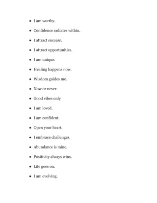 Powerful Three-Word Affirmations For Success.pdf