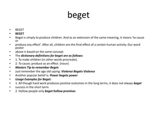 Powerful vocabulary | PPTX