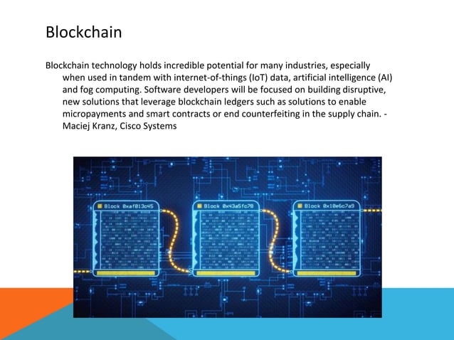 Emerging Trends in Software Development-Aug-2019 | PPT