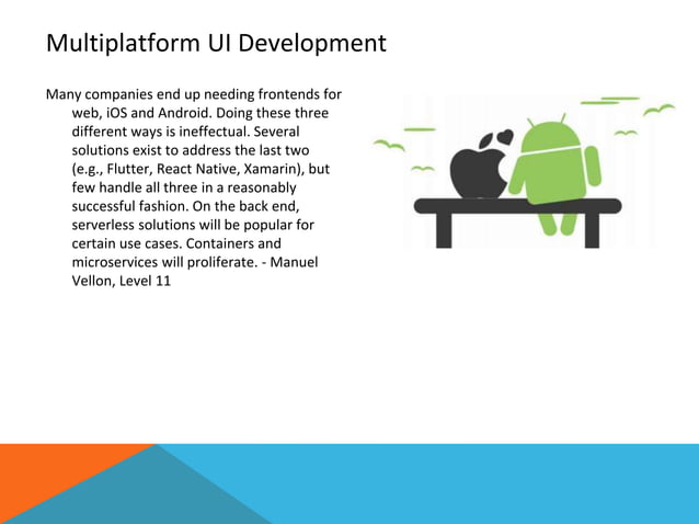 Emerging Trends in Software Development-Aug-2019 | PPT