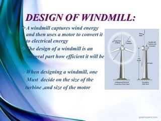 Power generation and irrigation by using windmill | PPTX