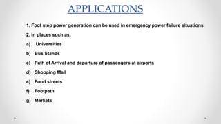 Power generation by piezo sensors | PPTX
