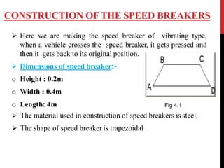 Power generation by speed breakers | PPTX