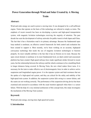 Power Generation through Wind and Solar Created by A Moving Train.docx