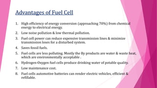 Power generation using fuel cell | PPT
