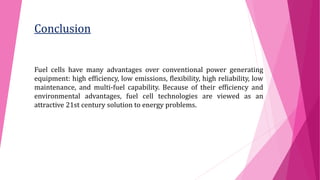 Power generation using fuel cell | PPT