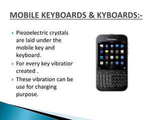 Power generation using piezoelectric | PPTX | Science