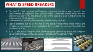Power generation using speed breakers | PPTX