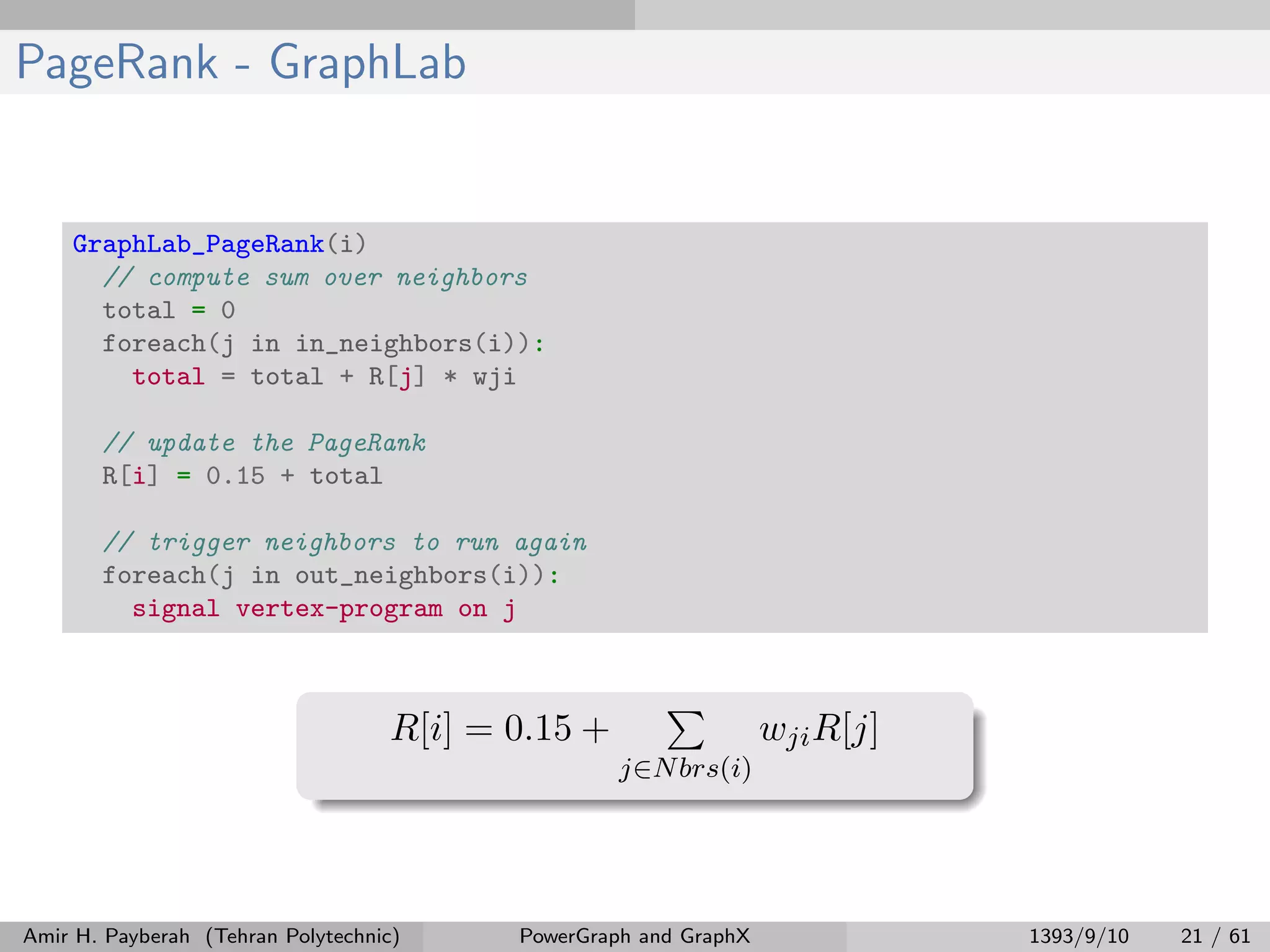 Graph processing - Powergraph and GraphX | PDF