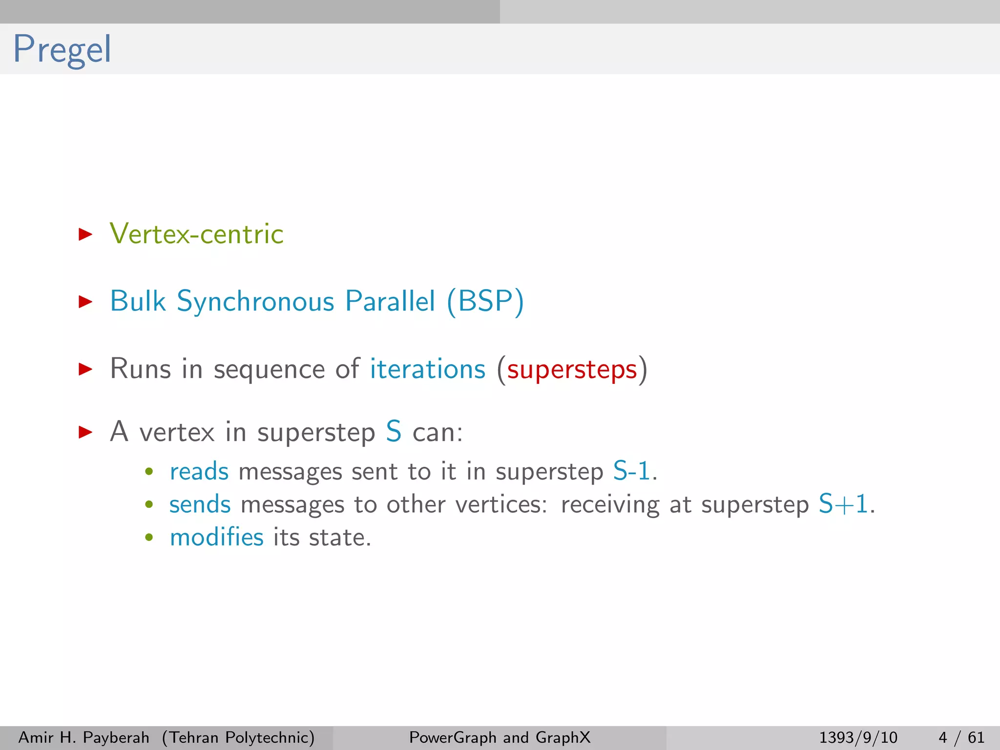 Graph processing - Powergraph and GraphX | PDF