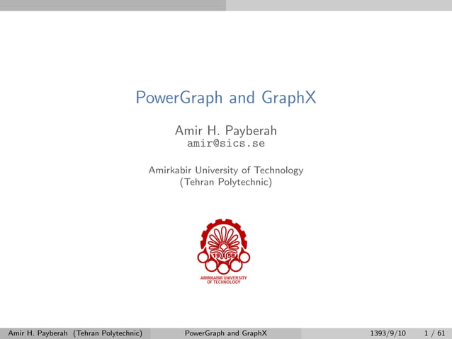 Graph processing - Powergraph and GraphX | PDF | Graphics Software ...