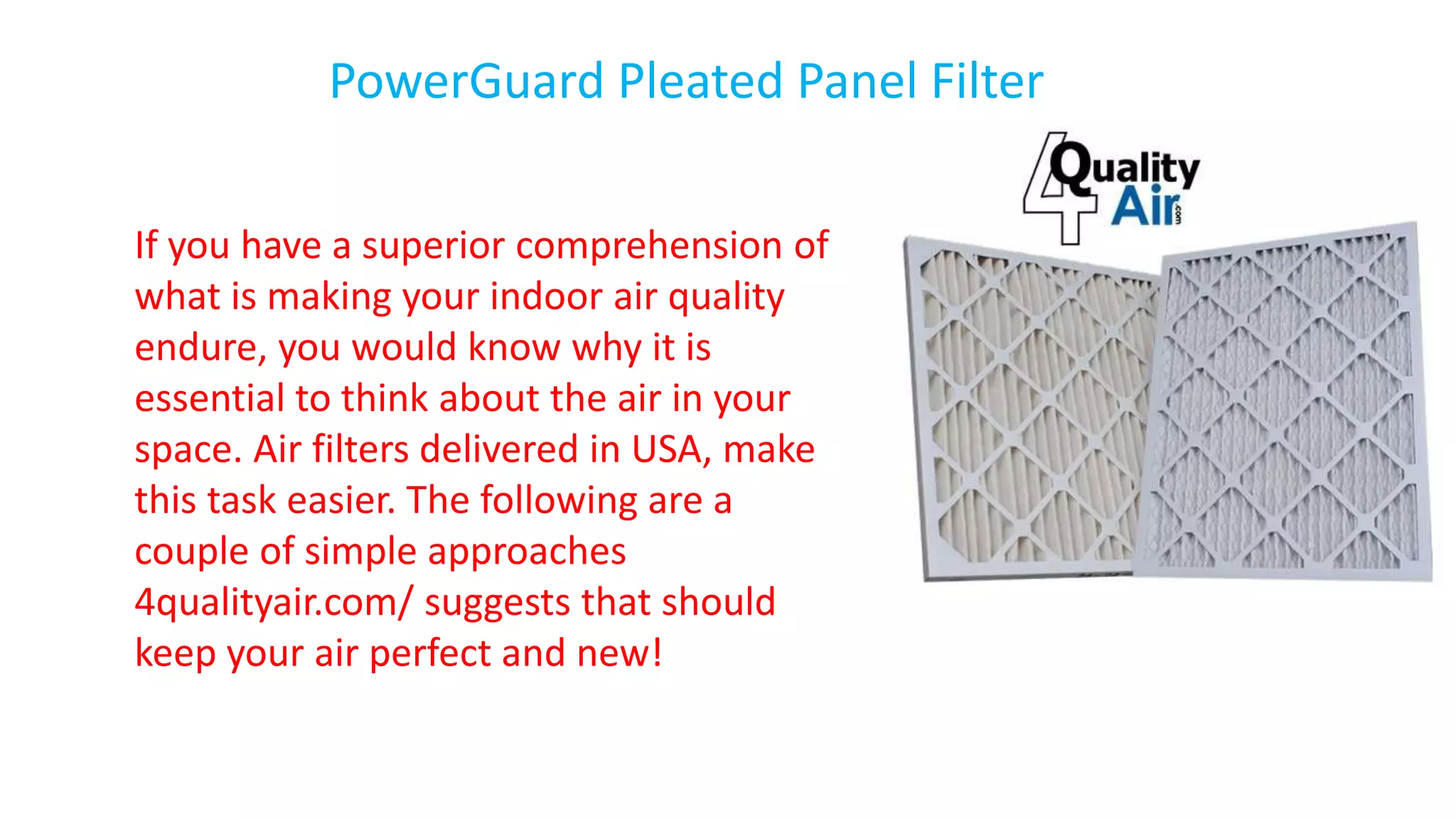 Power Guard Pleated Panel Filter | PPT