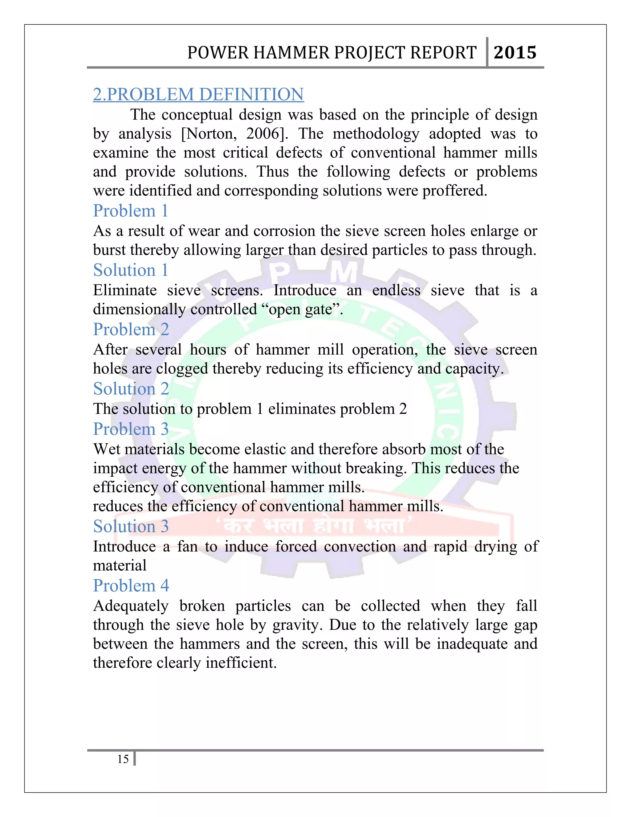 Power hammer project | DOC
