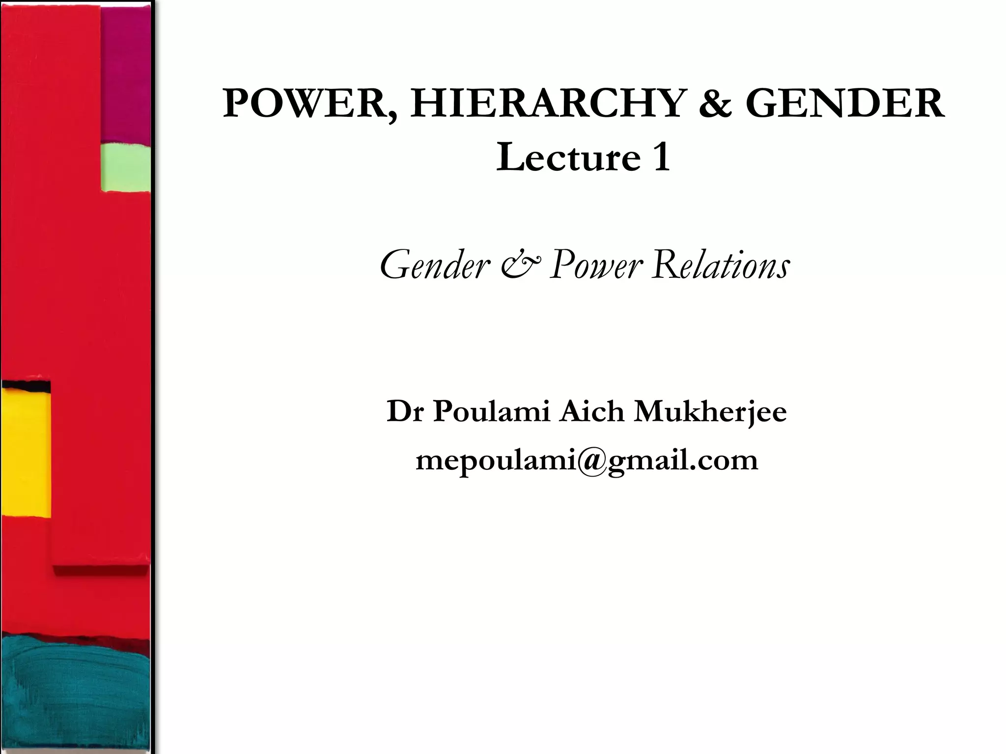Power Hierarchy and Gender-poulami aich mukherjee.pdf