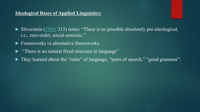 Power, ideology & attitude | PPT