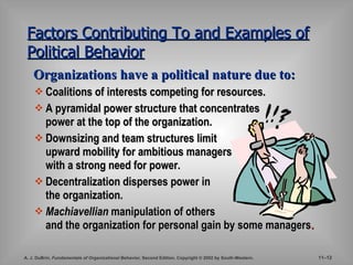 Power, Influence and Politics | PPT