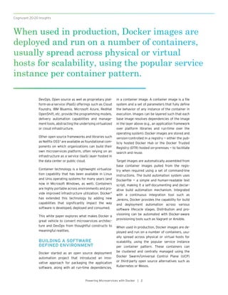 Powering Microservices with Docker | PDF