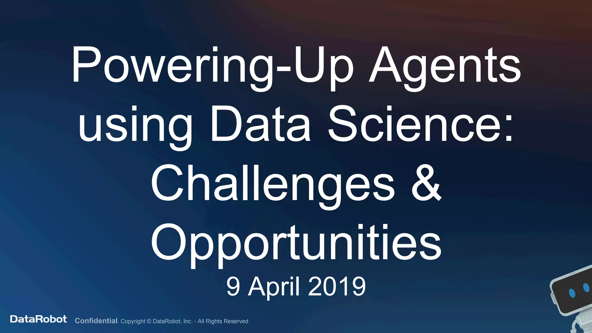 Powering up agents using data science challenges and opportunities | PDF