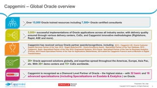 Powering Business Transformation with Oracle Exadata: a Capgemini Case Study | PDF