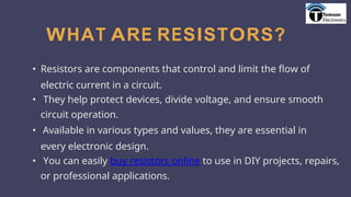 Buy Resistors Online at the Best Price in India | DOCX