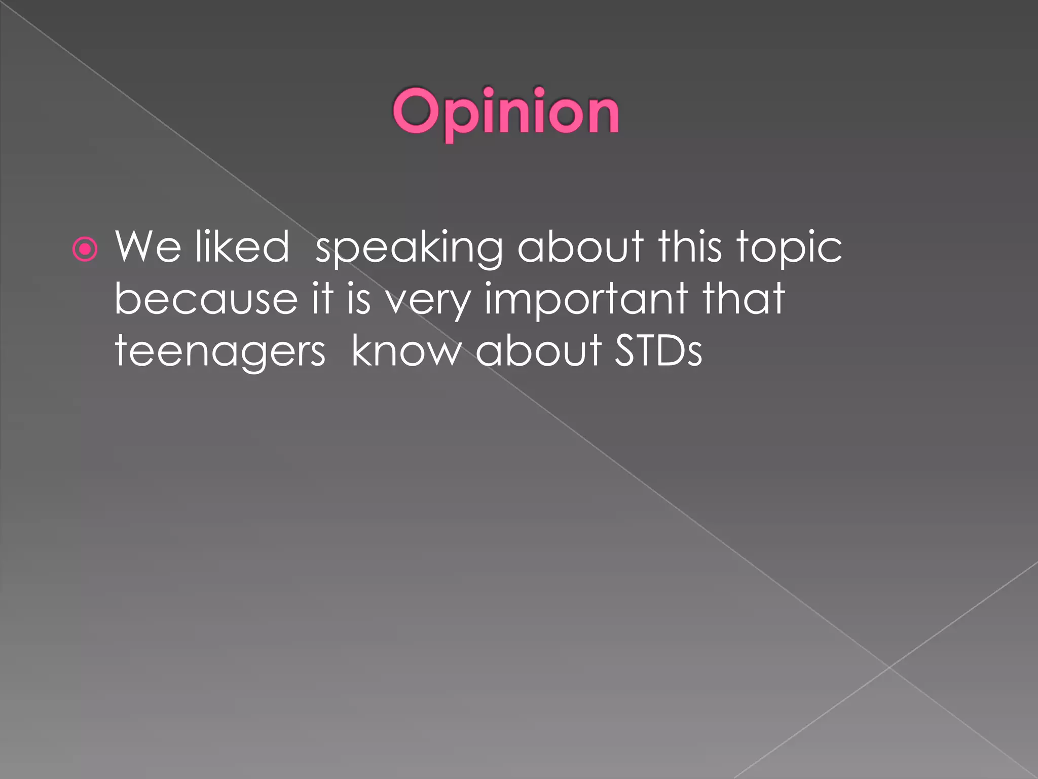 Sexually Transmitted Diseases (STDs) | PPTX