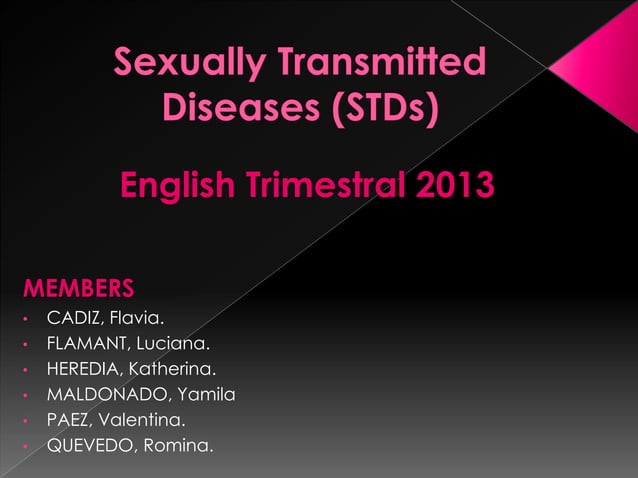Sexually Transmitted Diseases (STDs) | PPTX
