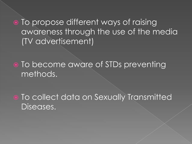 Sexually Transmitted Diseases (STDs) | PPT