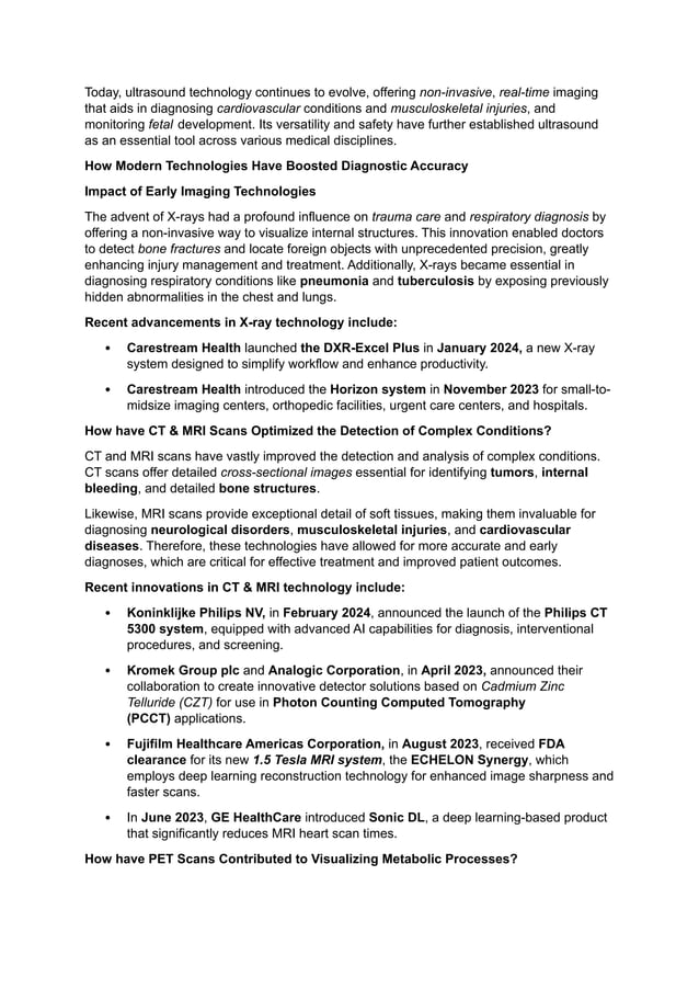 Powering Precision: Significance of Diagnostic Imaging in Healthcare ...