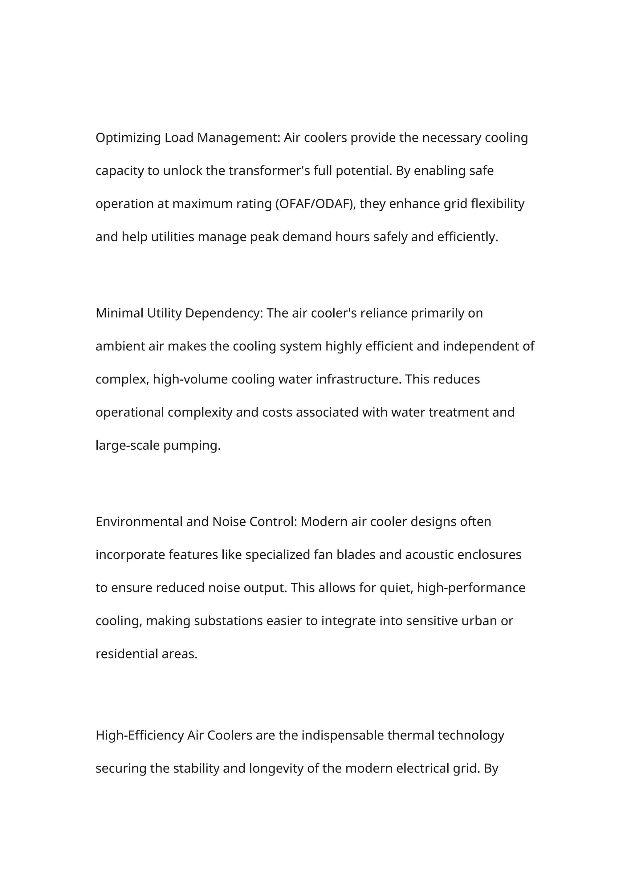 Powering Reliability High-Efficiency Air Coolers for Substation ...