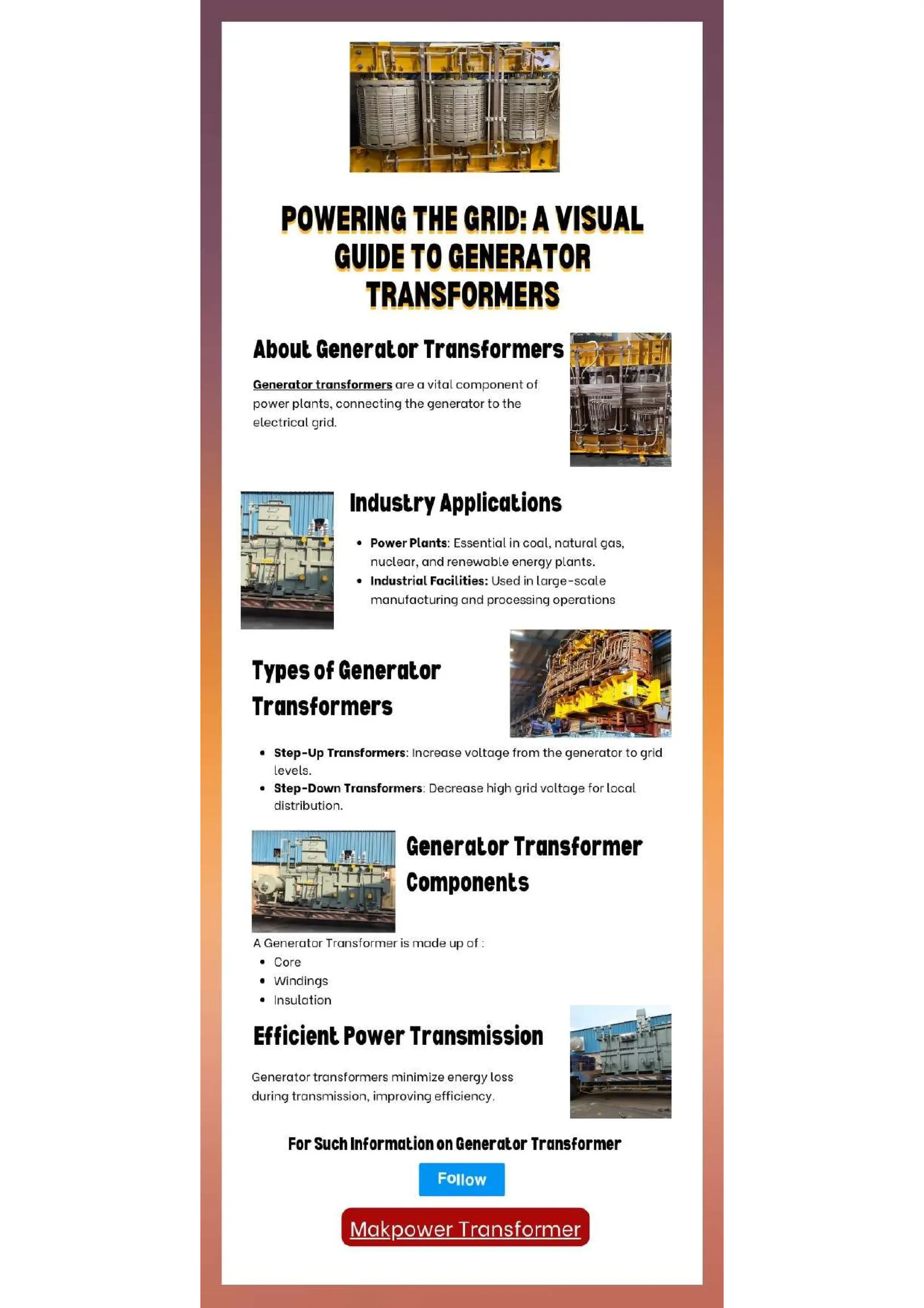 Powering the Grid A Visual Guide to Generator Transformers | PDF