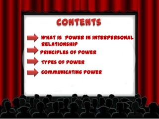 Power in interpersonal relationships | PPT