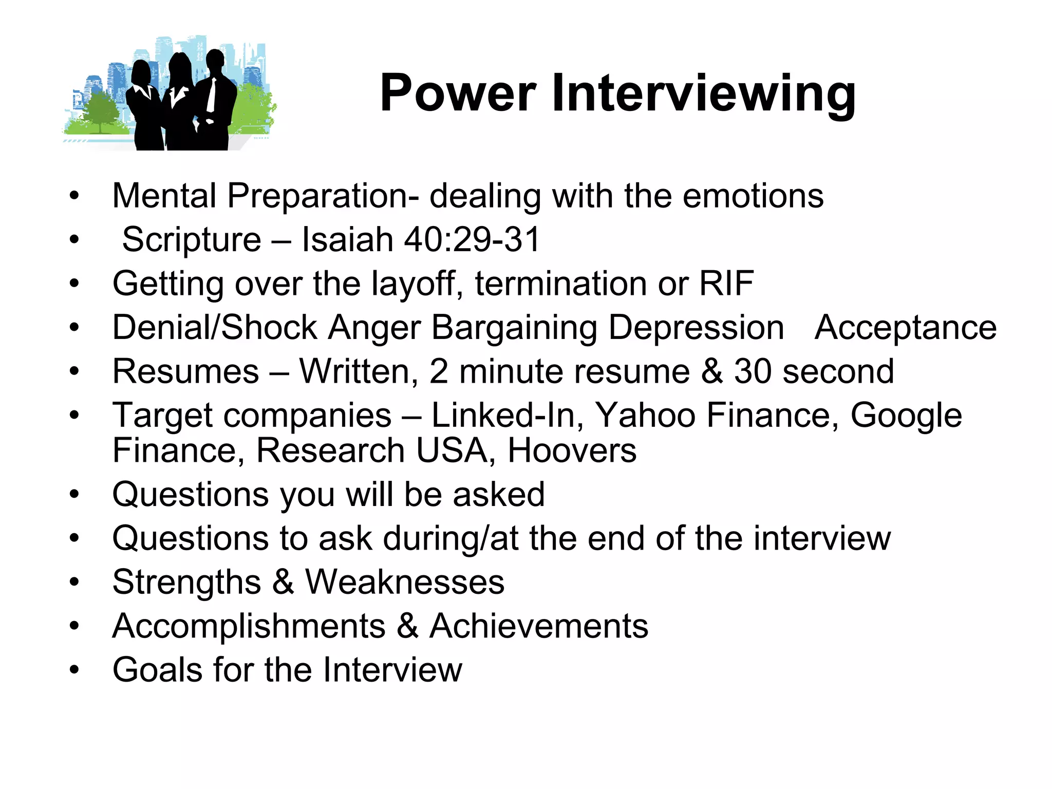 Power Interviewing | PPT