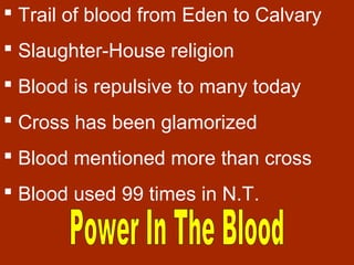 Power in the blood | PPT