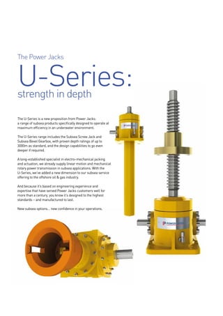 Редукторы серии U Power Jacks | PDF | Scuba Diving | Extreme Sports