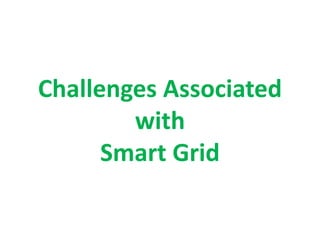 Presentation : Smart Grid based on research paper | PPTX