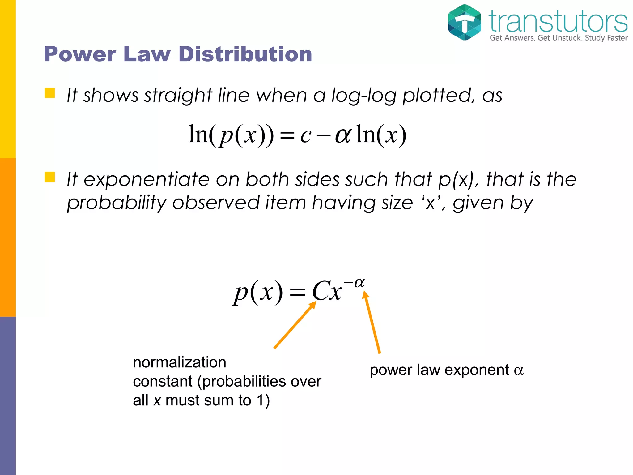 Power Law | Statistics | PPT