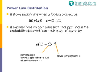 Power Law | Statistics | PPT