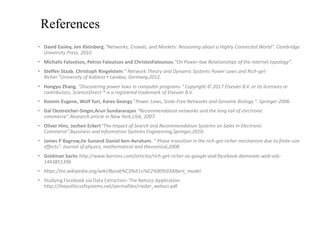 Power Laws and Rich-Get-Richer Phenomena | PPTX