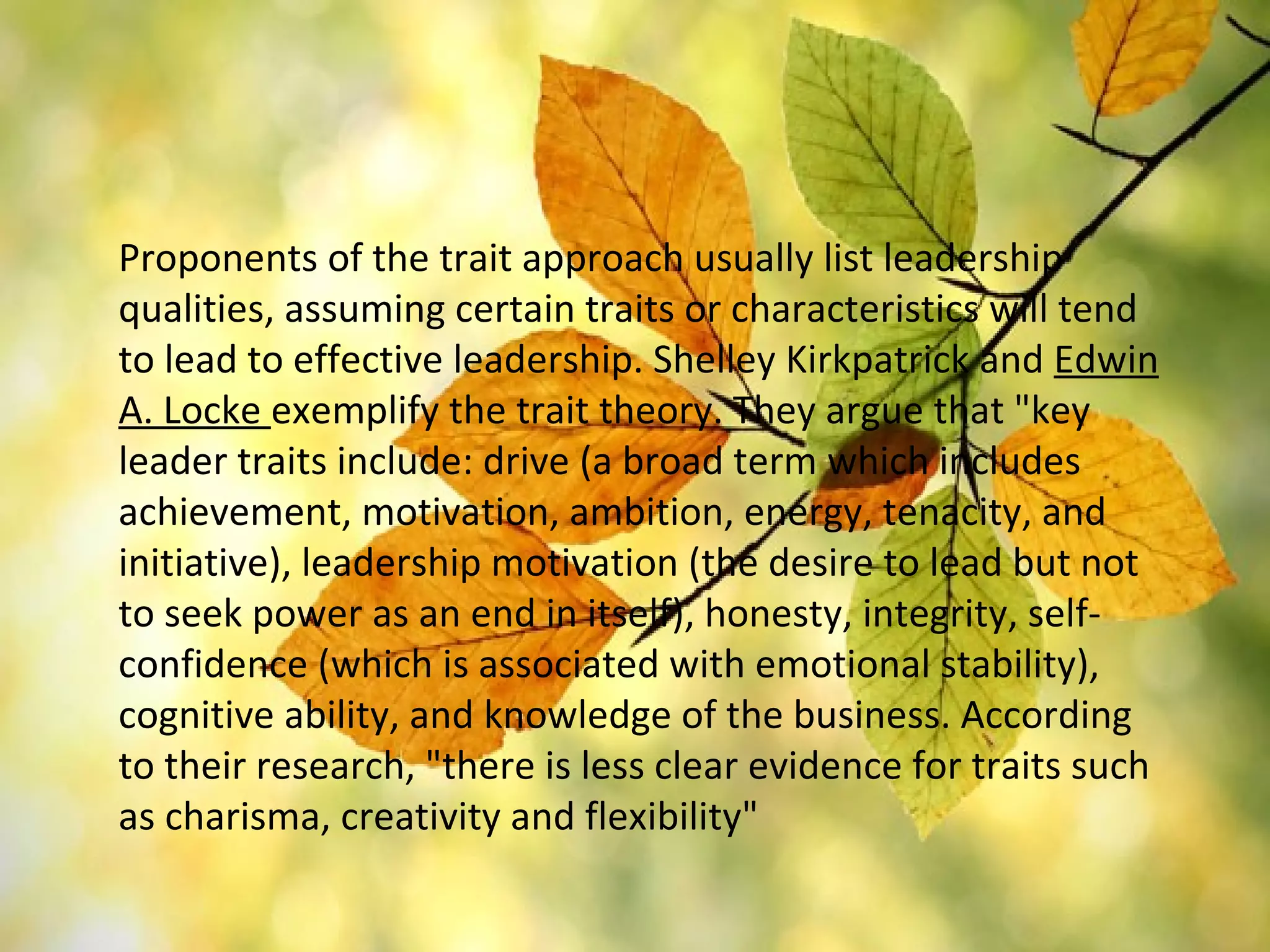 Leadership Theories & Concepts | PPT
