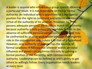 Leadership Theories & Concepts | PPT