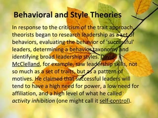 Leadership Theories & Concepts | PPT