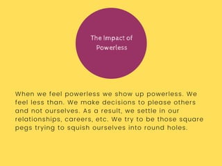 Stepping From Powerless to Powerful | PPT