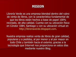 Power libreria verde | PPT
