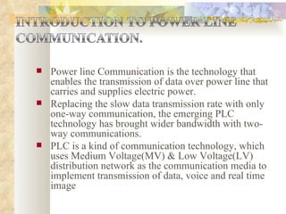 Power line communication | PPT
