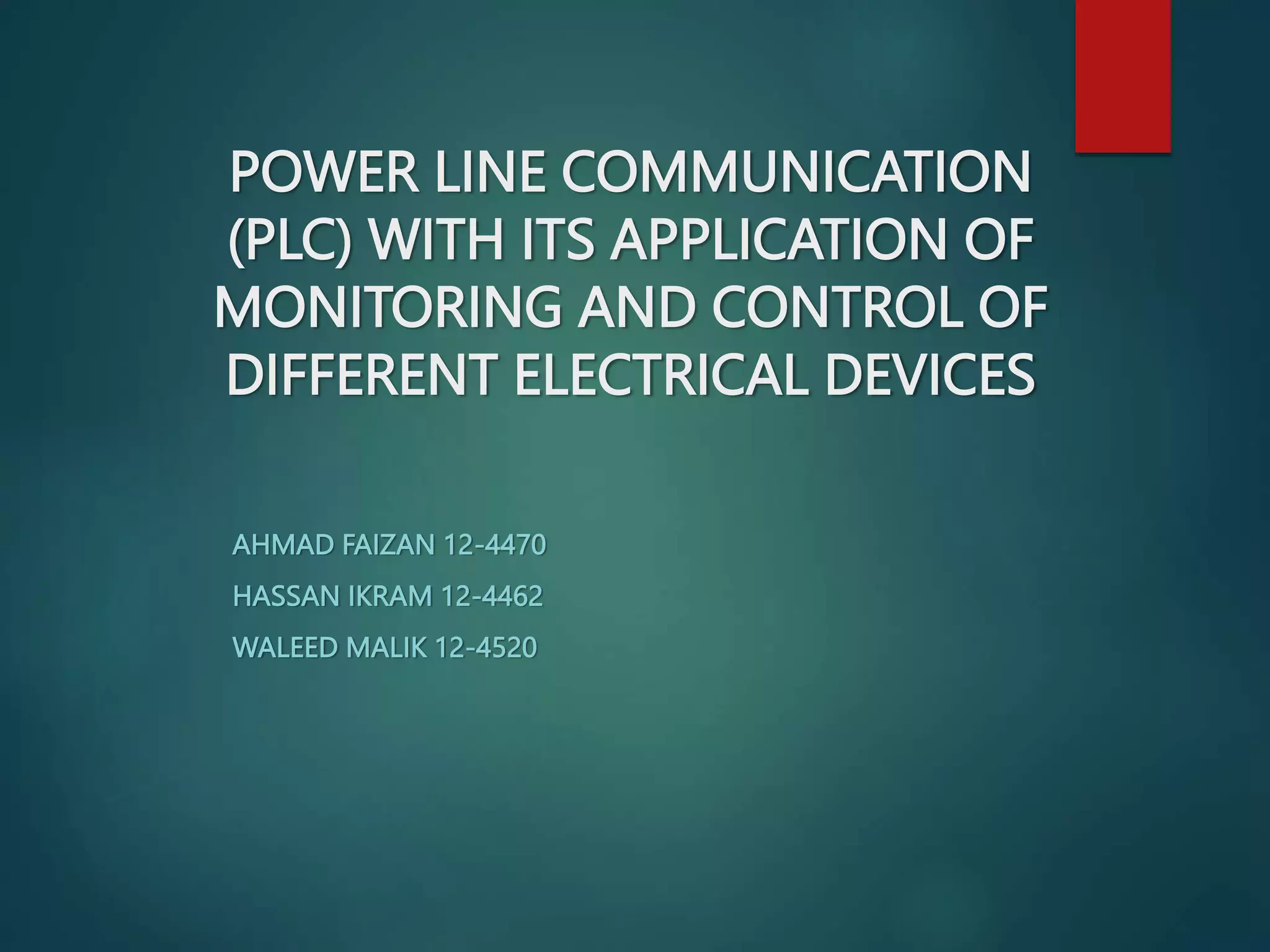 Power_LIne_Communication_Basics.pptx | Computer Networking | Computing